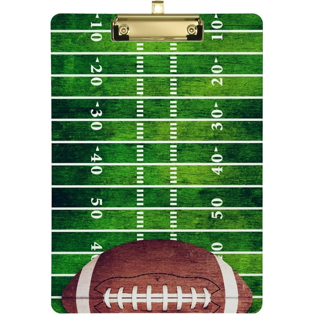 FMSHPON Retro American Football Field Clipboard Hardboard Wood Nursing ...