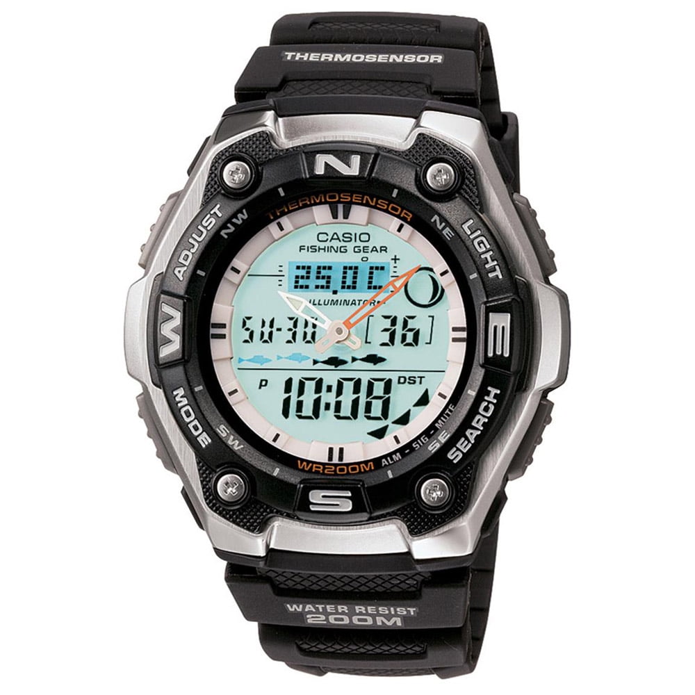 Casio - Men's Ana-digi Watch Quartz Mineral Crystal AQW-101-1AV ...