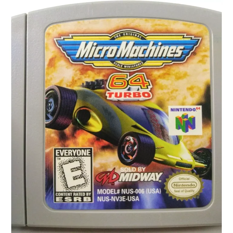 Micro Machines 64 Turbo N64 Nintendo 64 Cassette Only Walmart