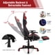 Goplus Massage LED Gaming Chair Reclining Racing Chair w/Lumbar Support ...