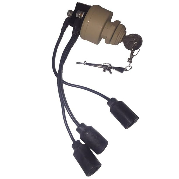 24V Keyed Ignition Switch- Tan- fits Military Humvee M998 M151 Jeep ...