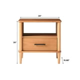 Walker Edison Transitional 1-Drawer Spindle-Leg Nightstand, Set of 2 ...