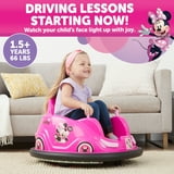 Disney's Minnie Mouse 6V Bumper Car, Toddler Ride On Mini Race Kids Toy ...