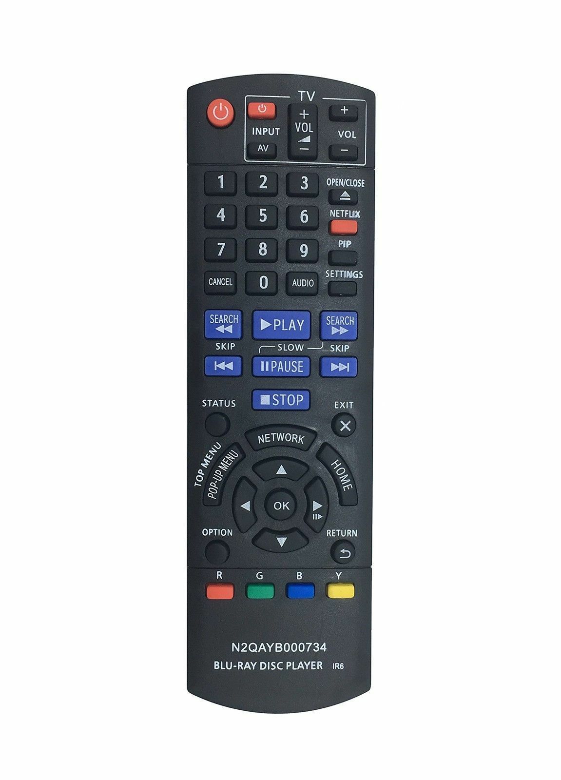 N2QAYB000734 Remote for Panasonic Blu-Ray Player DMP-BD87 DMP-BD77 DMP ...