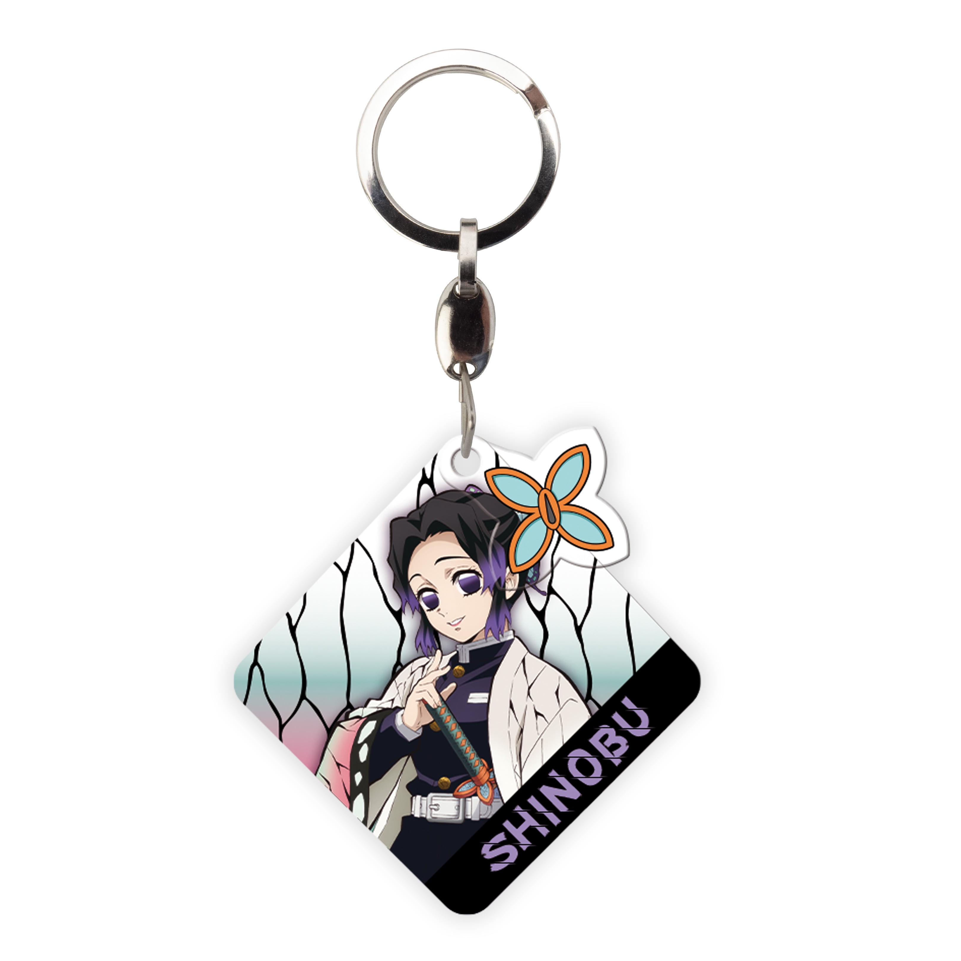ABYstyle Demon Slayer Shinobu Kocho Acrylic Keychain with Charm ...