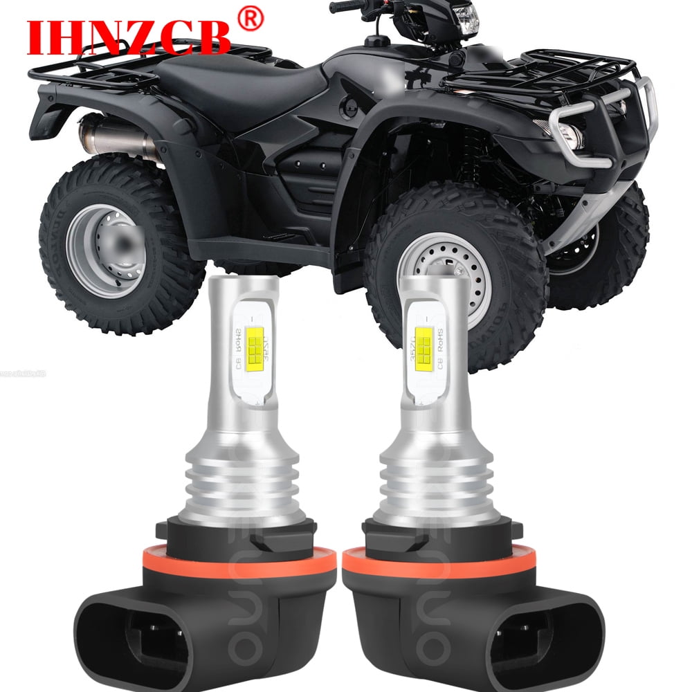 IHNZCB 2 SUPER White LED Headlight For Honda ATV UTV Fits 34901-HP5-601 ...