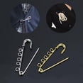 ANXPTIME 10Pieces Brooch Pins 5 Holes for Brooch Making Blankets Sewing ...