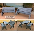 "Convertible Furniture, Convert a Bench 60"" Outdoor Patio Bench/Table ...