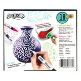 ArtSkills Craft Pens Permanent Paint Markers Art Set, 18 Colors ...