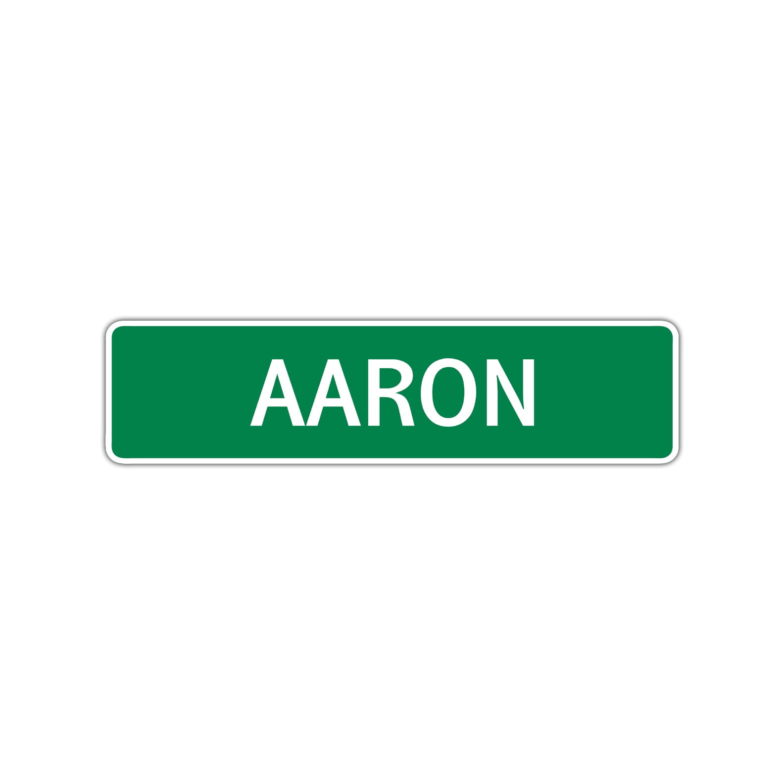 Aaron Boys Children Name Indoor Outdoor Letter Printed Label Wall ...
