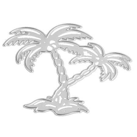 Coconut Tree Cutting Die Diy Scrapbook Paper Cards Making Craft Stencil ...