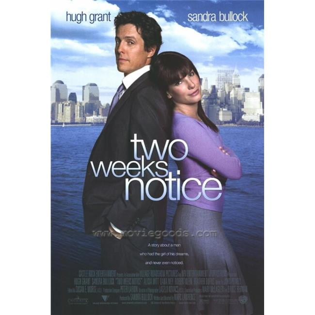 Posterazzi MOVIH2721 Two Weeks Notice Movie Poster - 27 x 40 in ...