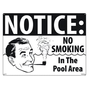 Poolmaster "Our Pool Rules" Animation Sign for Residential or ...