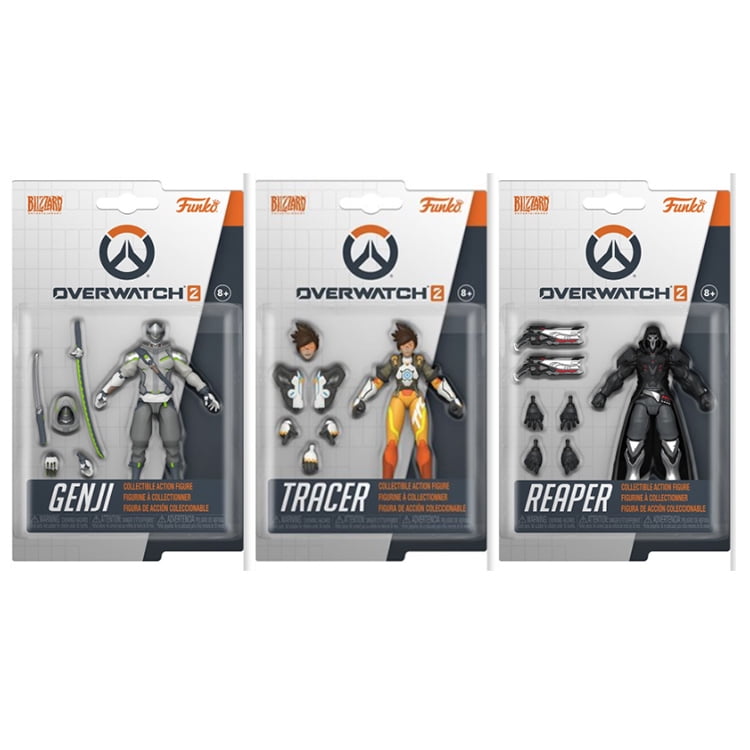 Funko Collectible Action Figures - Overwatch 2 - SET OF 3 (Tracer, Reaper & Genji)(3.75 inch ...