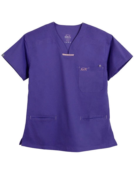 Iguana Med Med Flex II 3-Pocket Sporty Top Scrub Top - Walmart.com