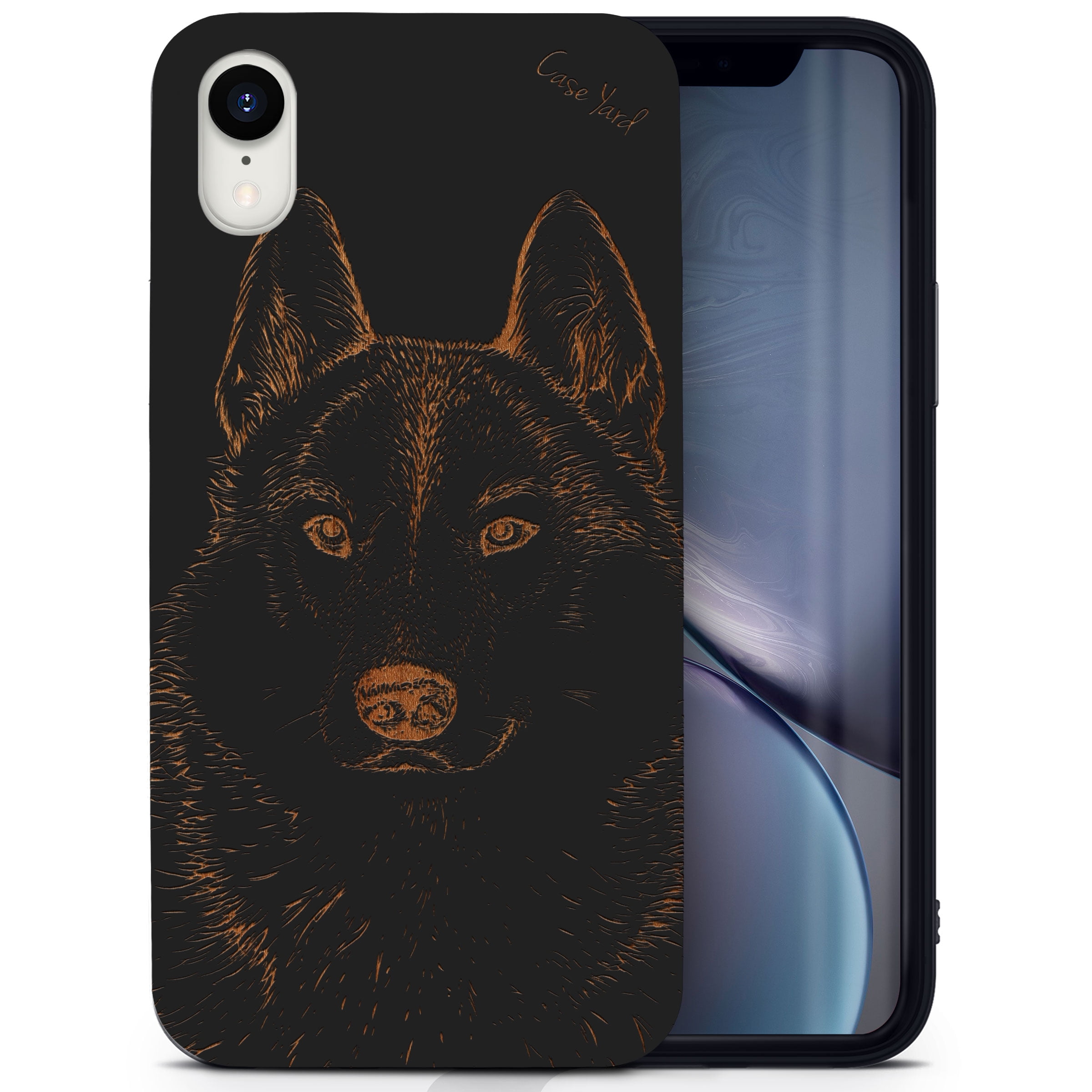 Wood phone case for iPhone XR compatible protective cell phone cover ...