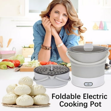 Miumaeov Electric Hot Pot with Smart Lifting Steamer for cooking 3L ...