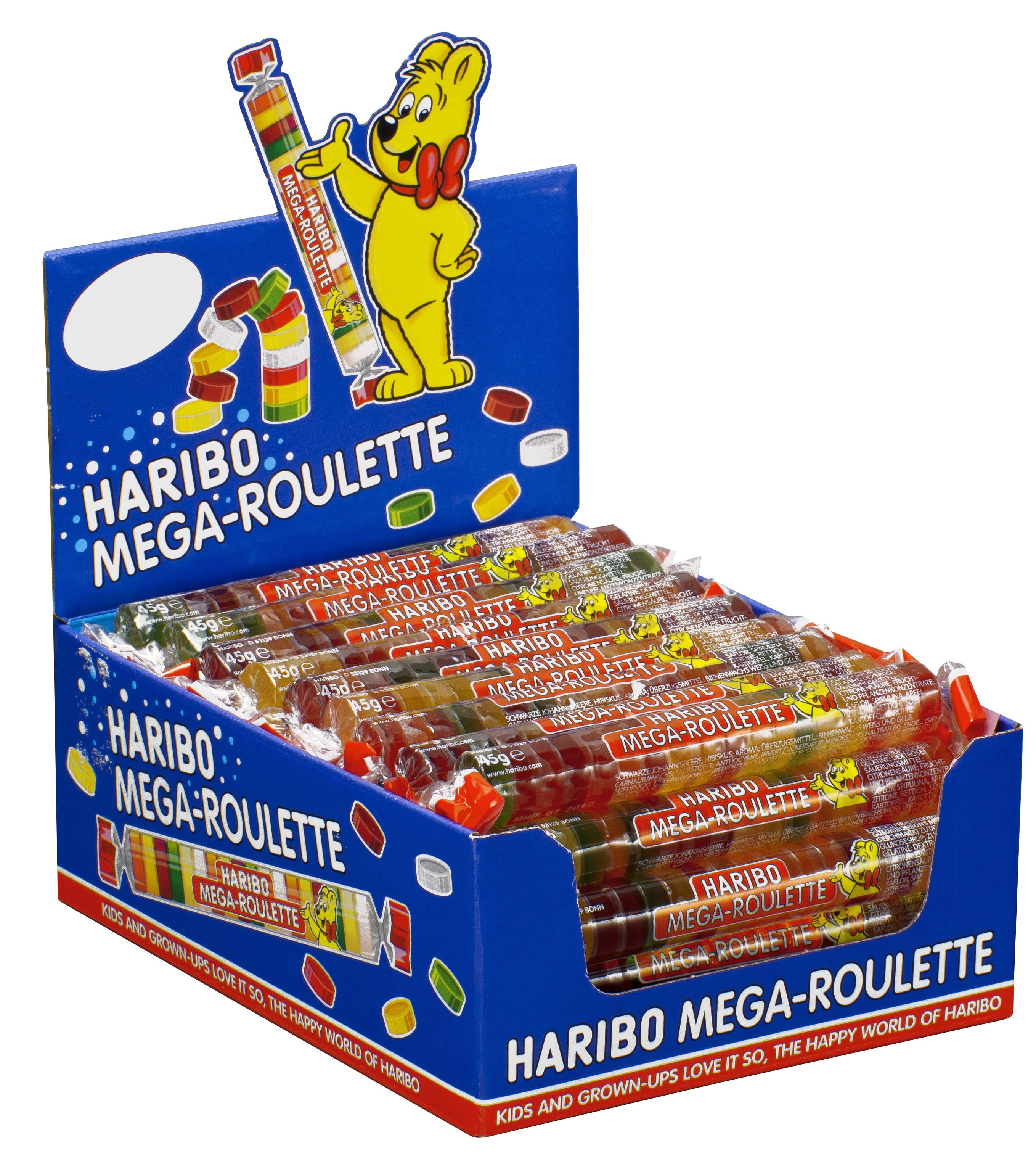 Haribo, Mega Roulette Gummi Candy, 38.2 Oz, 24 Ct – Walmart Inventory ...