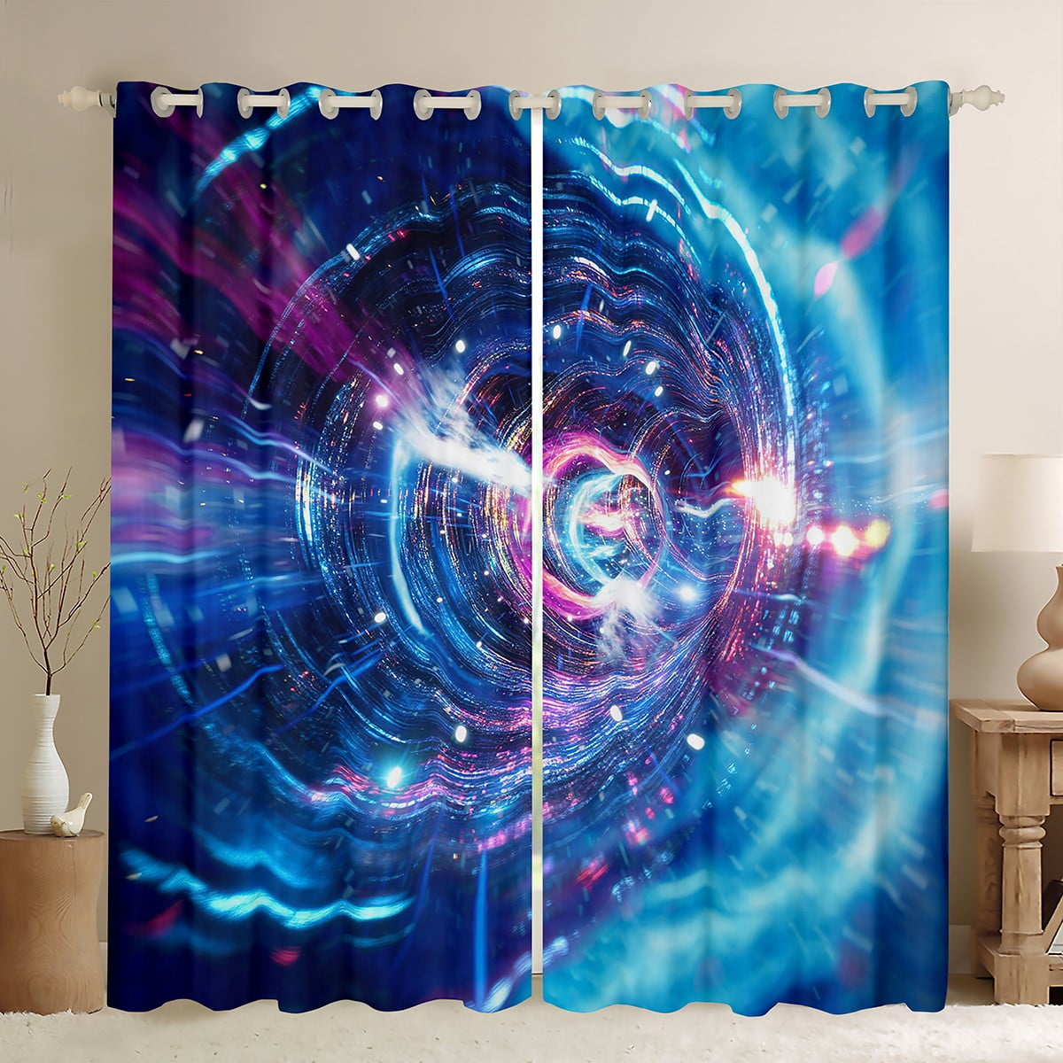 Click here for Erosebridal Kids Future Art 30-50 Blackout Curtain... prices