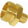 POWSDC-3/4" GHT Male x 1/4" NPT Male (1/2" OD) Brass Pipe Fittings Hex ...
