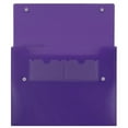 JAM Paper Plastic Portfolio with Two Button Snap Closure, 9 1/2" x 12 1 ...