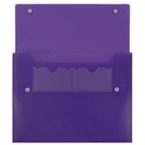JAM Paper Plastic Portfolio with Two Button Snap Closure, 9 1/2" x 12 1 ...