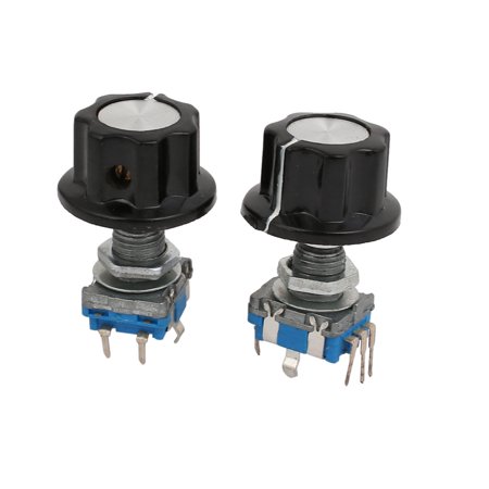 Plastic Knob 360 Degree 7 Terminal Digital Momentary Push Button Rotary ...