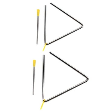 Yirtree 4 Inch Musical Steel Triangle Percussion Instrument With ...