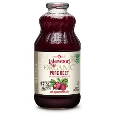 Lakewood Organic PURE Beet Juice, 32 Fl Oz - Walmart.com