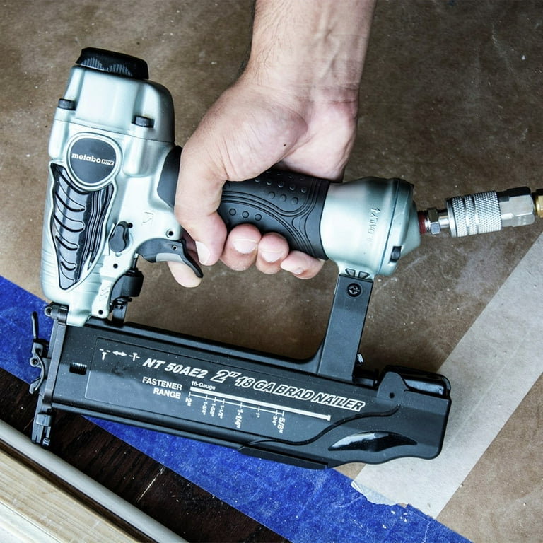Free Shipping Metabo HPT Brad Nailer Kit Pro Preferred Brand of Pneumatic Nailers 18 Gauge Accepts 5 8 to 2 Inch Brad Nails Ideal for Trim Work Furniture Building