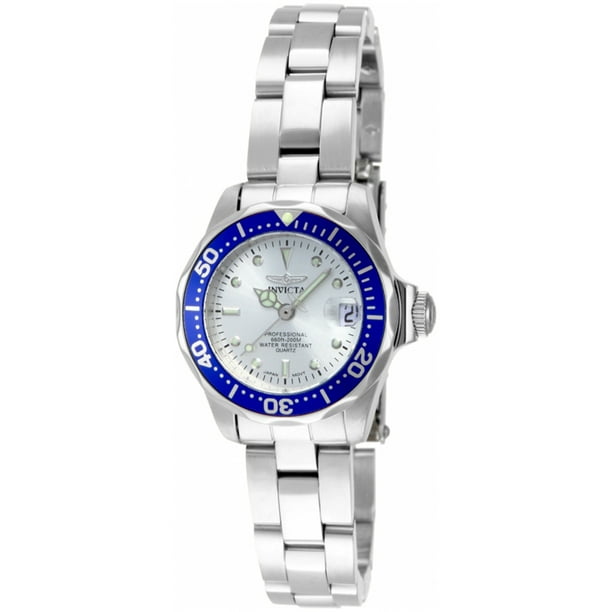 Invicta - Invicta Women's Pro Diver Silver-Tone Ss Silver-Tone Dial ...