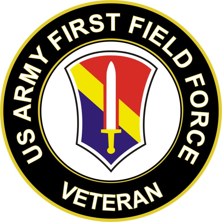 3.8 Inch U.S. Army First Field Force Veteran Sticker Decal - Walmart.com