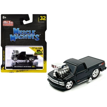 1972 Chevrolet C10 Pickup Truck Blue and White with Stripes 1/64 ...