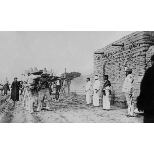 Mexican Rurales Executing Prisoners Of War During The Mexican ...