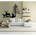 Decal ~ DEER FAMILY WITH TREE #4 ~ WALL DECAL, EX LARGE 40" x 46 ...
