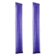 2 Panels Solid Color Sheer Curtains, 78.74"×39.37" Rod Pocket Glass ...