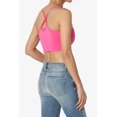 Themogan Womens And Plus Removable Pad Cross Back Spaghetti Strap Bra