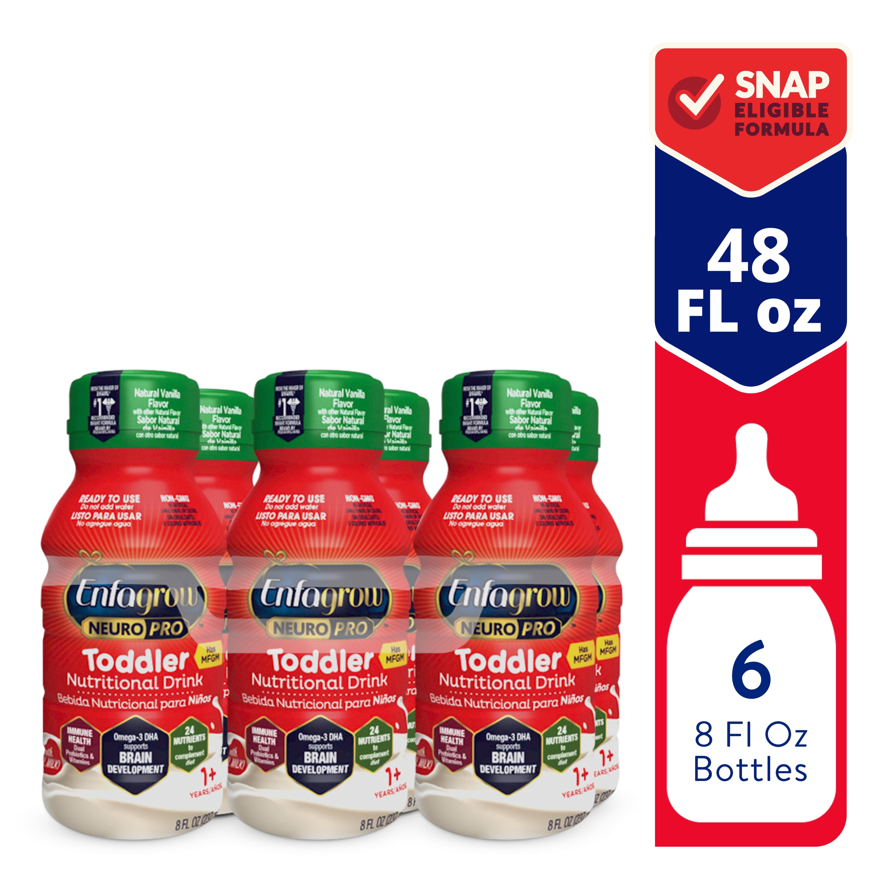Enfagrow NeuroPro Toddler Nutritional Drink, Omega-3 DHA Prebiotics Non ...