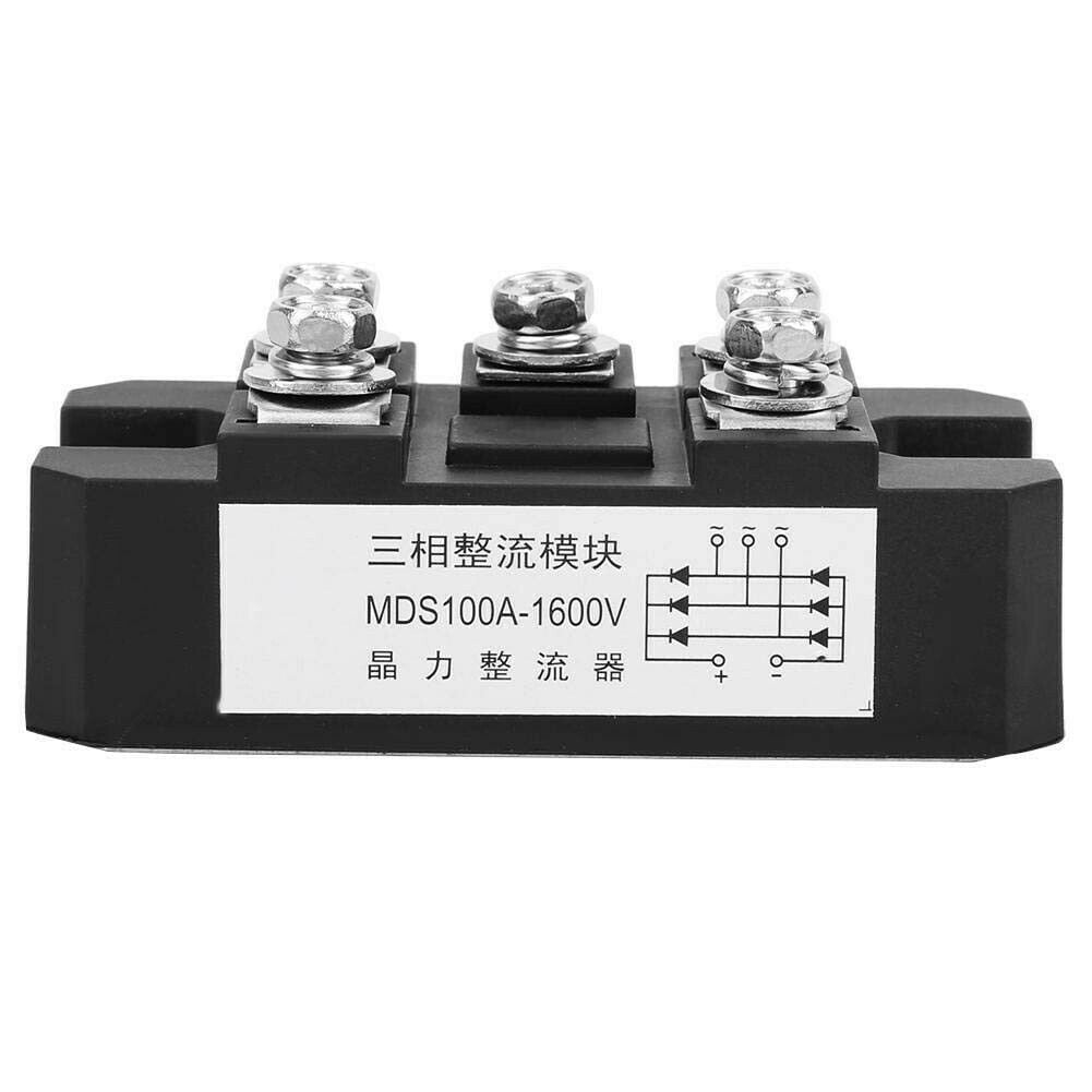 Buy MDS-100A 1600V 5 Terminals 3-phase Full-way Diode Module Rectifier ...