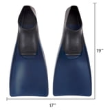 FINIS Long Floating Fin, Swimming Fin, XXL, Black/Navy - Walmart.com