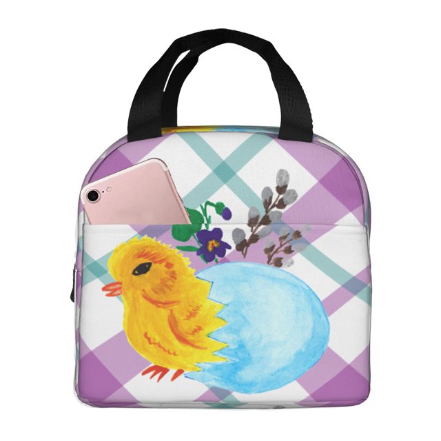 Insulated Lunch Bag for Women Men ,Chicken Chick Shell Egg Reusable ...