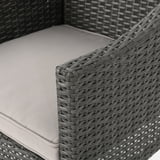 GDF Studio Athena Set of 4 Outdoor Wicker Dining Chairs with Durable ...