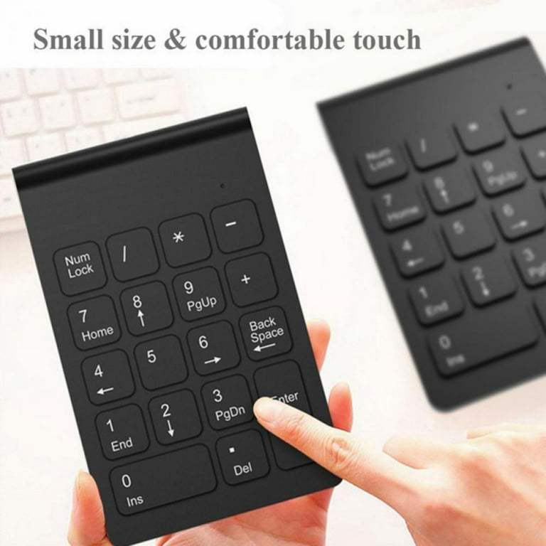 Bluetooth 30 Wireless Numeric Keypad Numpad 18 Keys Mini Macally