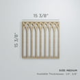 Ekena Millwork 15 3/8"W x 15 3/8"H x 1/4"T Medium Cedar Park Decorative ...