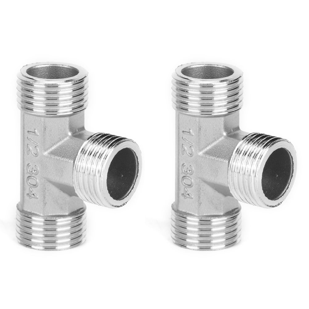 Conector roscado, conector en T de acero inoxidable con rosca macho G1 ...