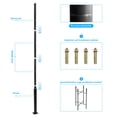 4m/13ft Outdoor Split Street Light Pole, Galvanized Iron Lamp Post ...