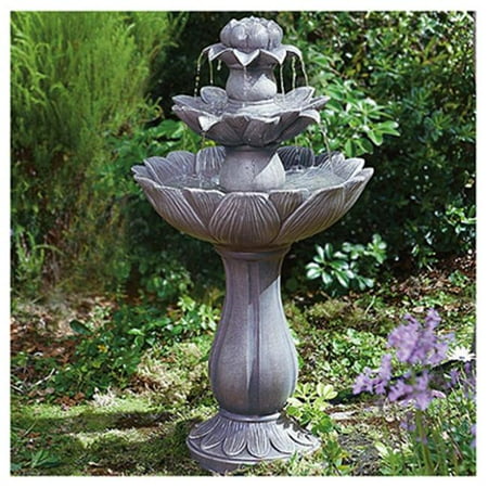 Alpine USA140 33 in. Tiered Daisy Fountain, Gray | Walmart Canada