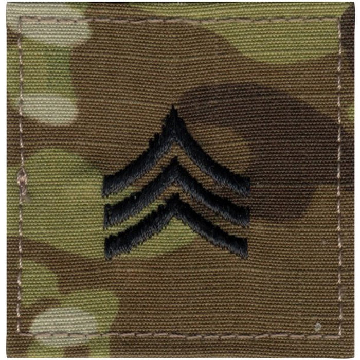 Multicam Camouflage - Military Sergeant Insignia Patch SGT - Walmart.com