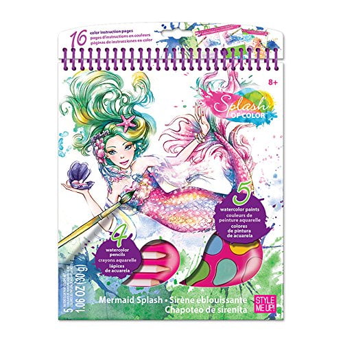 Style Me Up - Fashion Design Water Coloring Book for Girls, Craft Kit ...