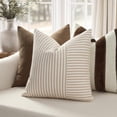 Farmhouse Pillow Covers 20x20 Set of 2, Modern Accent Square Throw ...